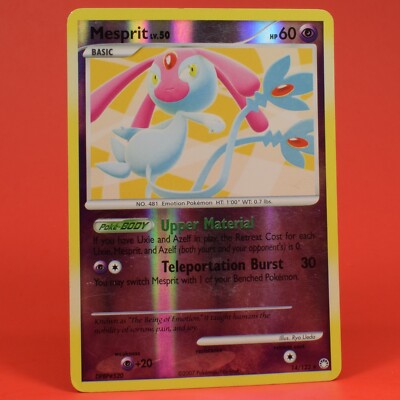 Pokemon TCG English Card Mysterious Treasures Mesprit 14/123 Reverse ...