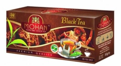 Black tea bags 25 pcs Mohan | eBay