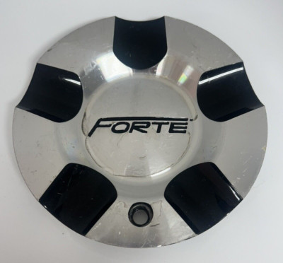 FORTE Black and Silver Wheel Bolt-On Center Hub Cap C-305-2 | eBay