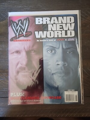 2002 JUNE WWF RAW MAGAZINE Brand New World Raw And Smack Down (CP159 ...