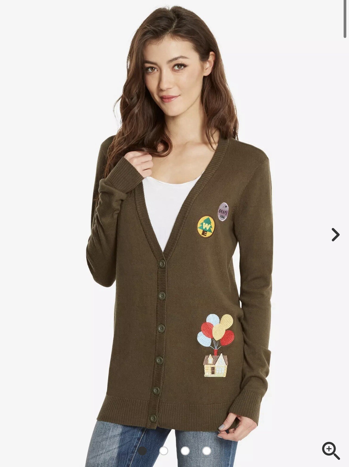 Disney Pixar Up Russell Wilderness Scout Cardigan S/M - Gem