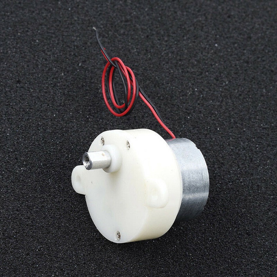 2 Pcs 3-9V Small DC Gearmotor Micro Low Slow speed Gear Motor Gearbox ...