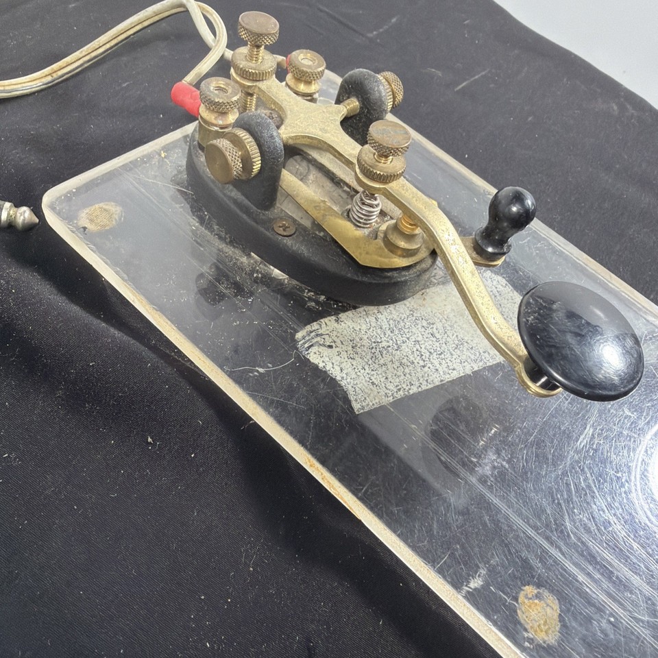 Vtg WWII WW2 Straight Morse Code Telegraph Key | eBay