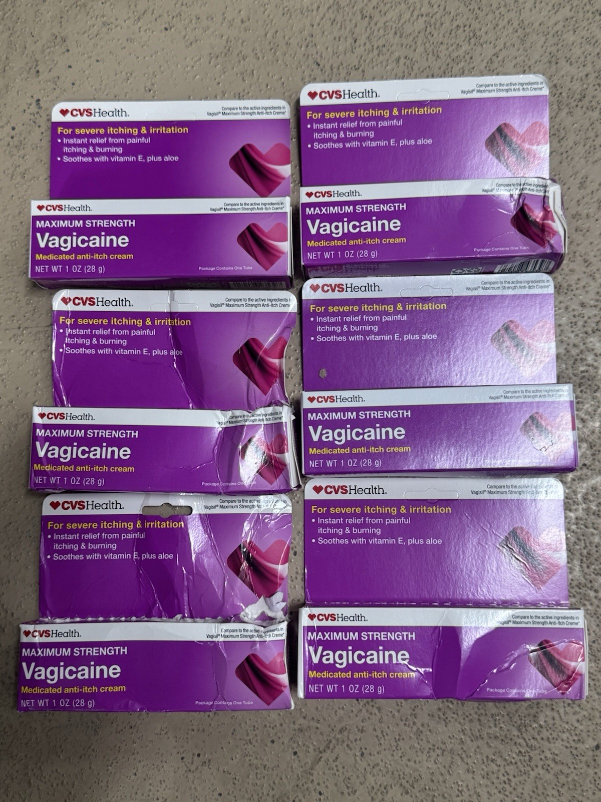 CVS Health Vagicaine Anti-Itch Cream, 1 oz Lot Of 6 Exp 4/27 | eBay
