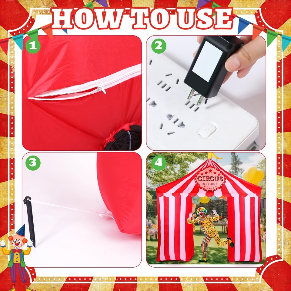 Carnival Circus Theme Party Decoration 10ft Circus Inflatables Arch ...