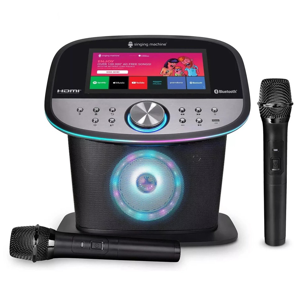 Singing Machine Platinum Wi-Fi Karaoke System 10" Touchscreen & 2 Mic ...