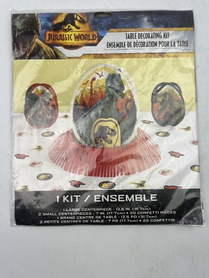 Jurassic World Table Decorating Kit Dino Kids Child Birthday Party ...