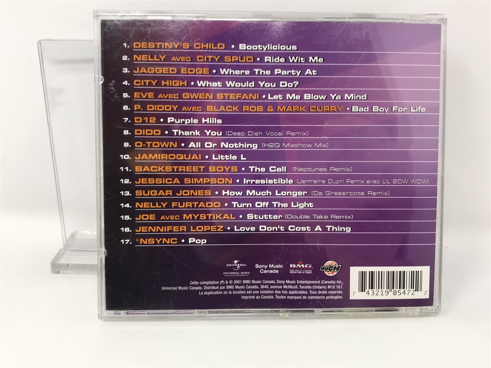 Much Music 2002 Danse Dance Plus (CD, 2001) Audio Disc Album CD ...