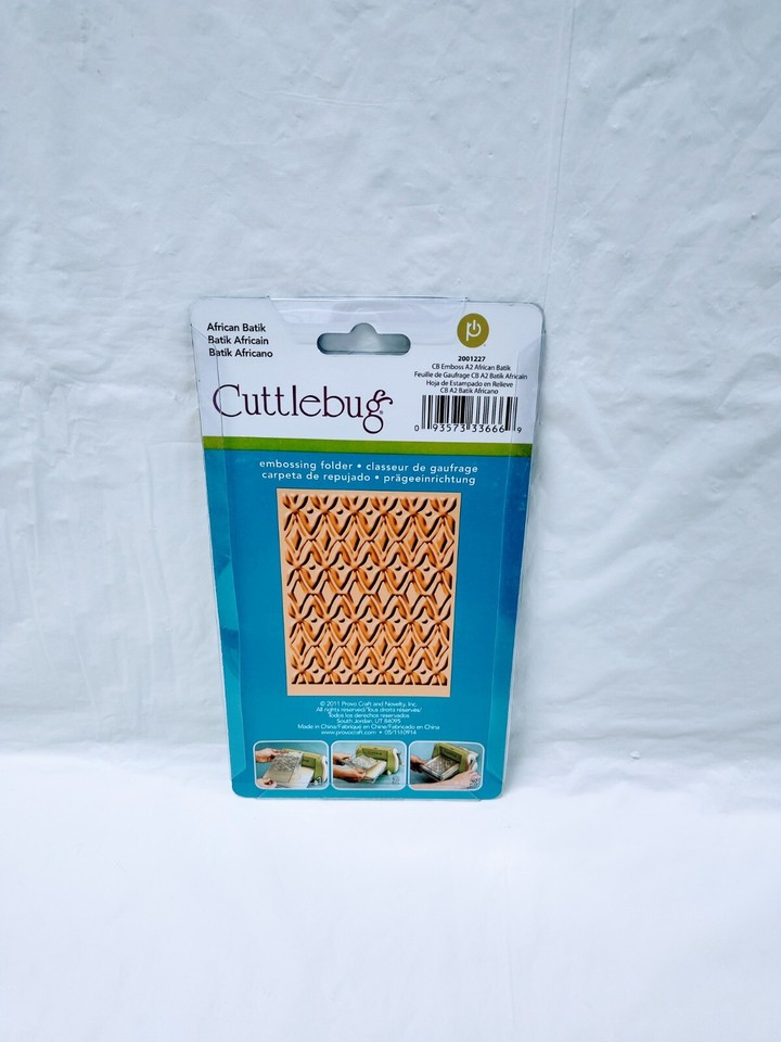 Provo Craft Cuttlebug CB Emboss A2 African Batik Embossing Folder | eBay