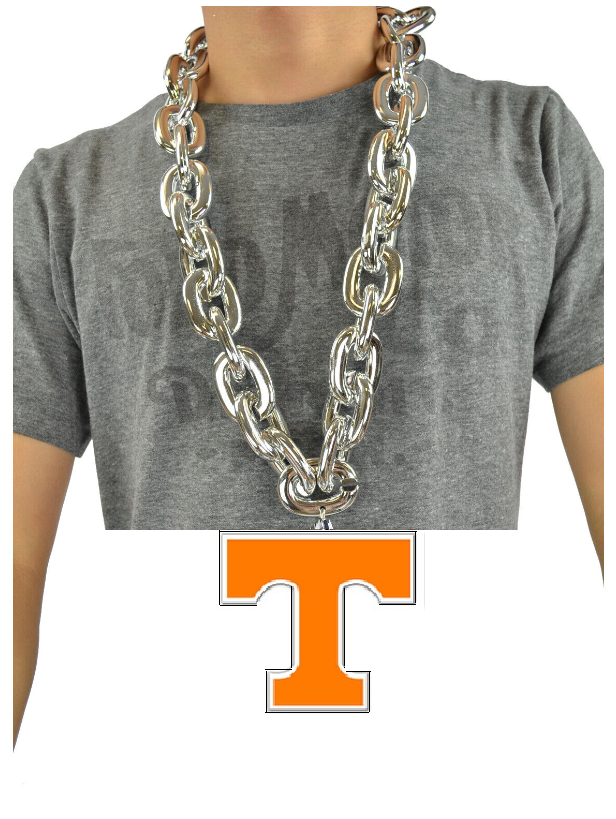 New Tennessee Volunteers Vols BIG Fan Chain Necklace Foam -PICK YOUR ...