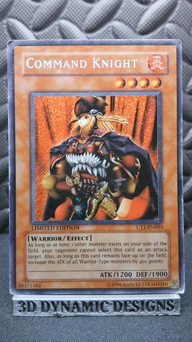 | Yugioh Command Knight CT1-EN003 Secret Rare 2004 Collectors Tin HP 🔥 ...