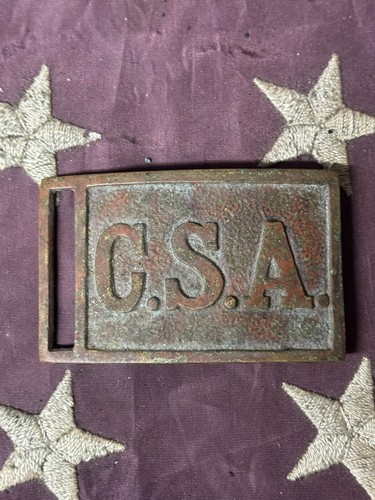 ULTRA RARE CIVIL WAR CONFEDERATE CSA SOUTHERN REBEL BELT PLATE BUCKLE ...