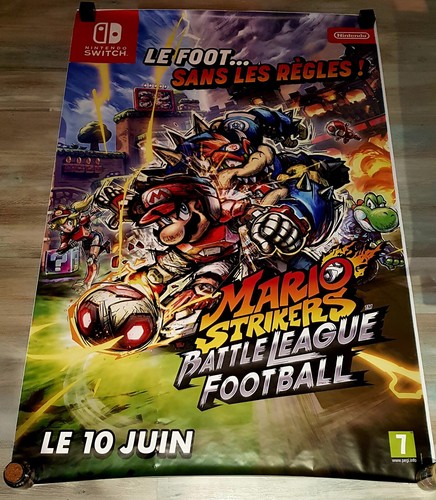 Mario Strikers Football Promo Official Store Poster Stand Carton Banner ...
