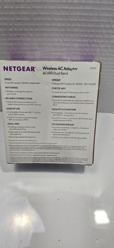 NETGEAR AC600 Wi-Fi USB 2.0 Mini Adapter for Desktop PC - Black ...