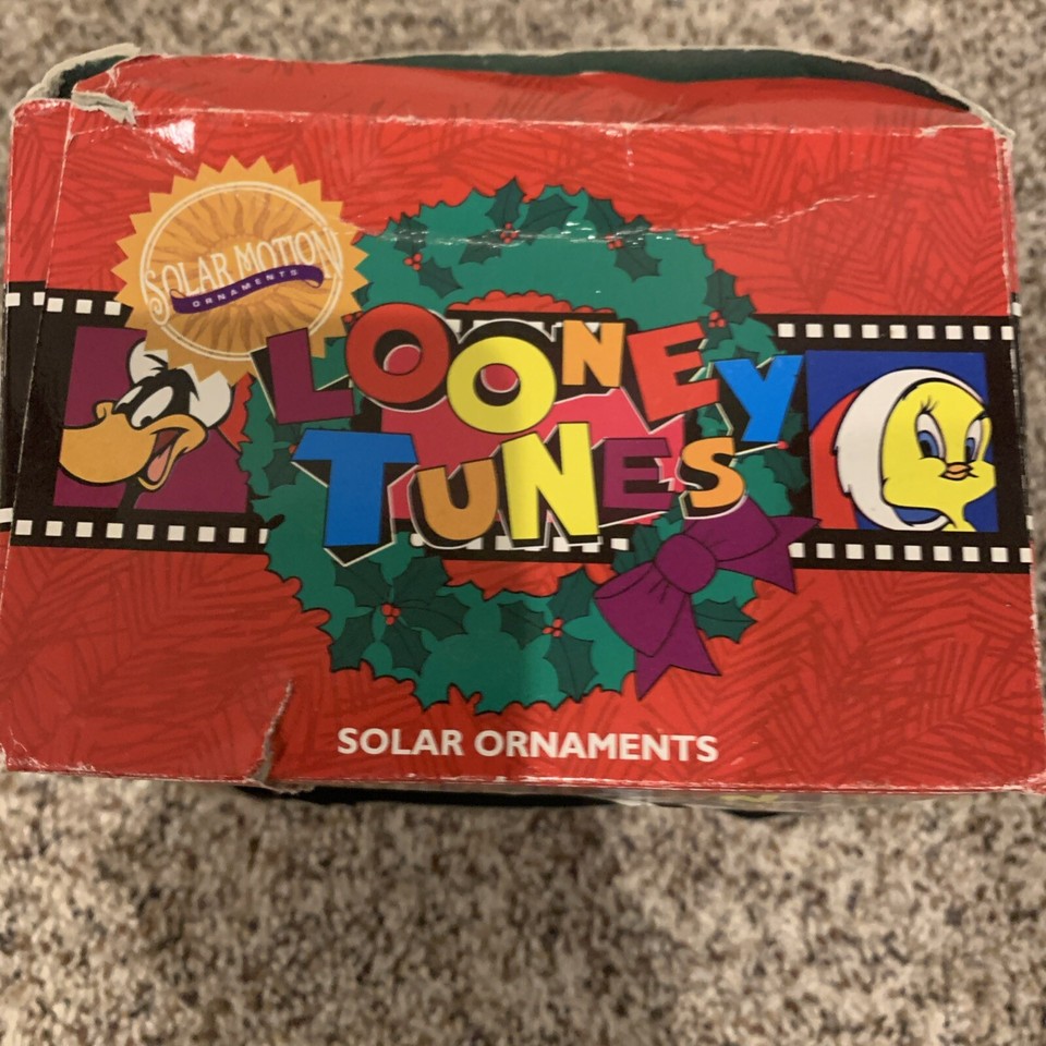 LOONEY TUNES SOLAR ORNAMENT ACME MARTIN MARTIAN/BUGS BUNNY/TAZMANIAN ...