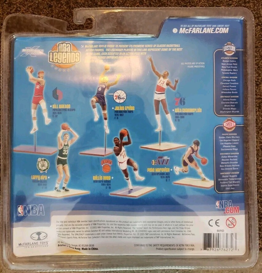 McFarlane NBA Legends Series 4 Hardwood Classics Larry Bird Figure ...