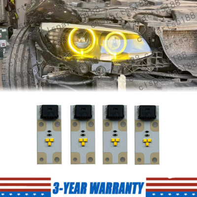 CSL YELLOW ANGEL EYE DRL BOARDS FOR BMW E92 E93 LCI 3 SERIES XENON ...