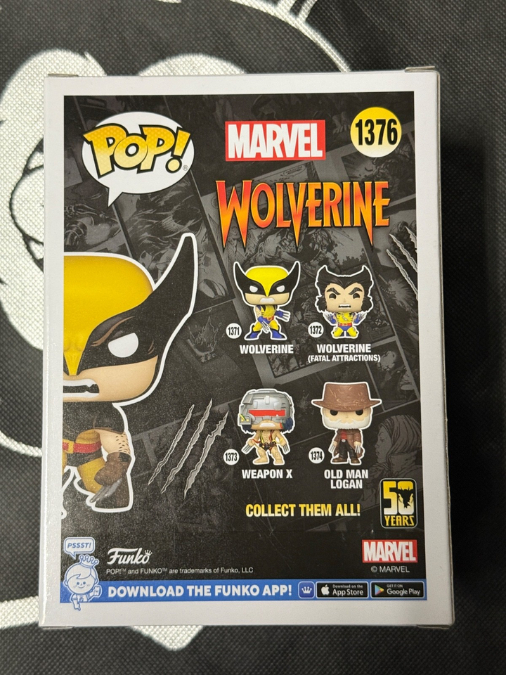 Funko Pop! Wolverine 50 Years #1376 Marvel Collector Corps Exclusive | eBay