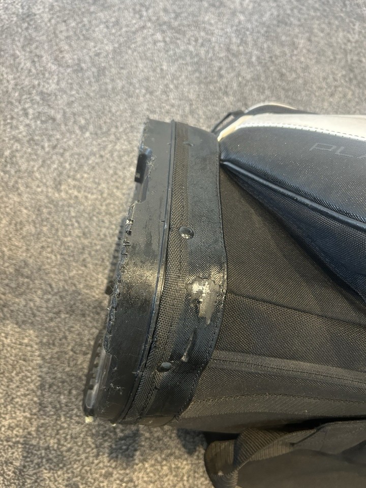 Ping DLX White and Black Cart Bag with Rain Cover | eBay UK