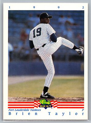 Brien Taylor 1992 Classic Card Set Break MULTISPORT #300 Fort ...