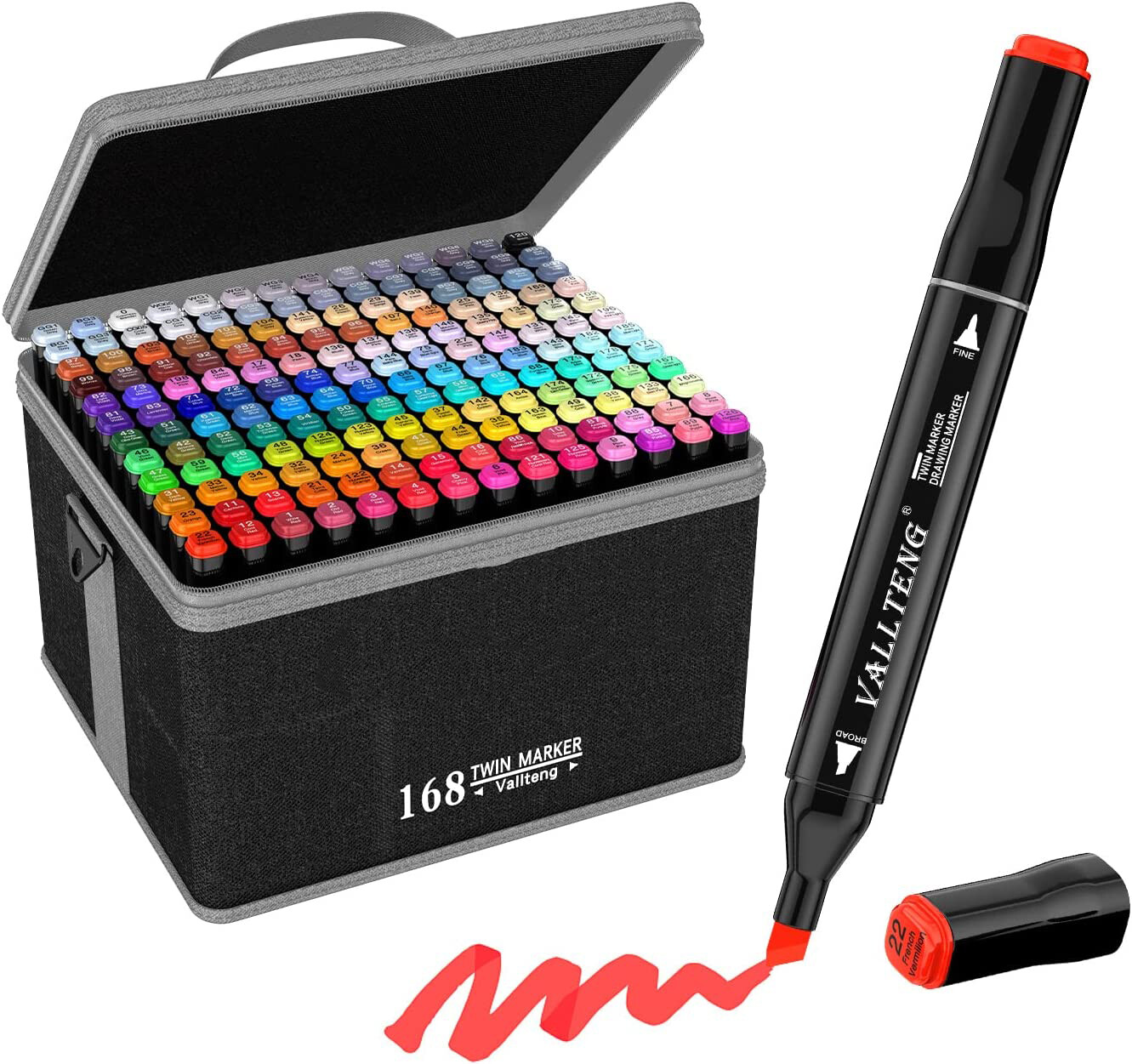 168 Farbe Acrylstifte Marker Set Acrylic Stein Glas Keramik 2-3 mm ...