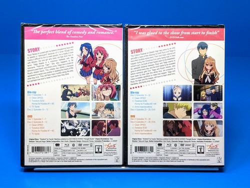 Toradora Complete Anime Series Collection Blu-ray BD/DVD Set 1 & 2 OOP ...