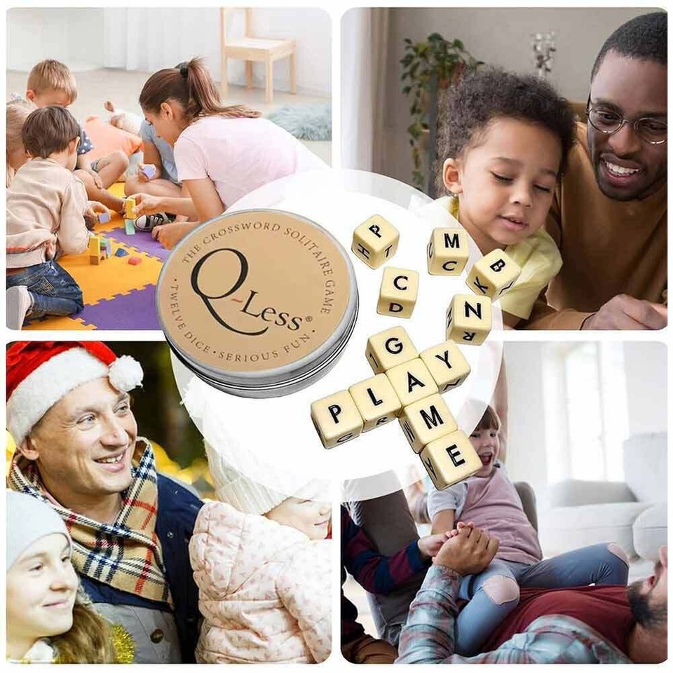 New Q-less Dice Game with Twelve Dice Letters,The Crossword Solitaire ...