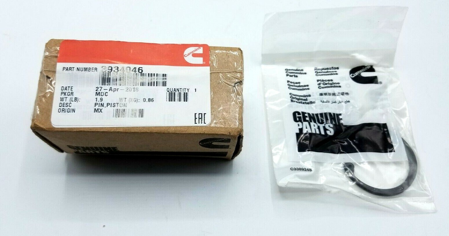 Genuine Cummins 3802660 Cylinder Liner Kit New inc. 3802429 3919937 ...