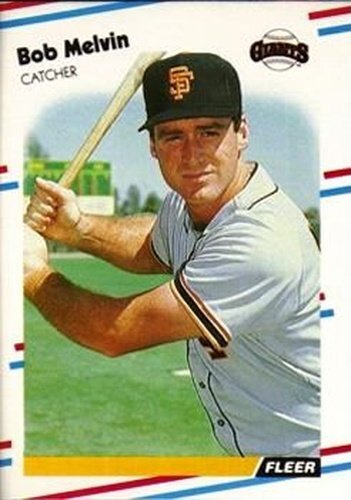 #91 Bob Melvin - San Francisco Giants - 1988 Fleer Baseball | eBay