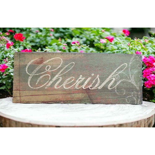 "Cherish" Farmhouse Style Sign 10" x 4" | eBay