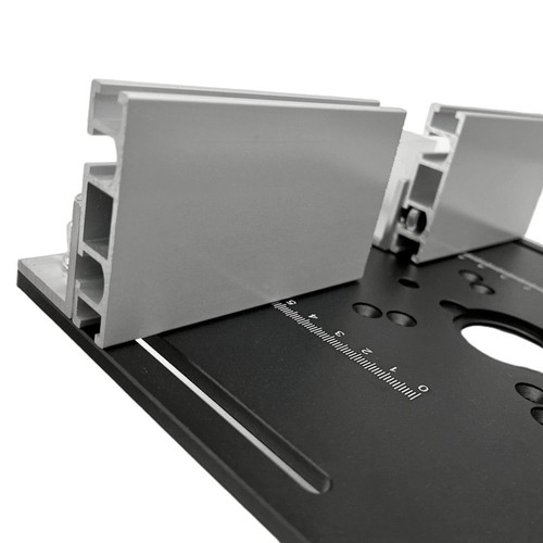 Aluminum Router Table Insert Plate W/ Miter Gauge Guide Bracket ...