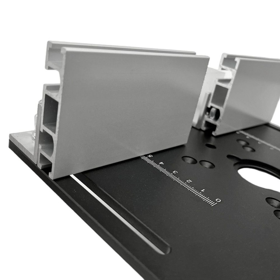 Aluminum Router Table Insert Plate W/ Miter Gauge Guide Bracket ...