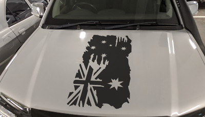 Distressed Australian flag Decals Sticker Car Bonnet Motorbike Laptop ...
