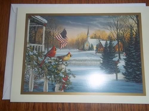 Vintage Artist Sam Timm "An American Christmas Greeting" Card Unused | eBay