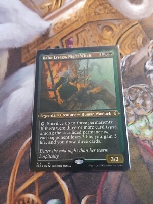 Baba Lysaga, Night Witch Foil Etched MTG Commander Legends: BFBG - Pack ...