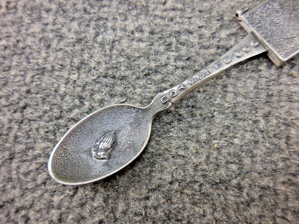 Vintage The Lord's Prayer God Bless You Gish Pewter Spoon | eBay