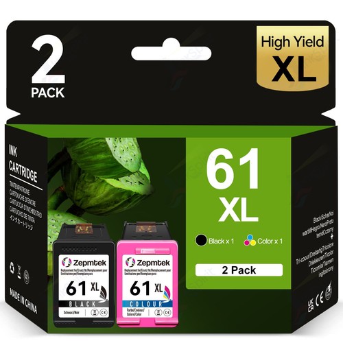 61-XL 61XL Ink Cartridges for HP Deskjet 2050 2510 2512 2514 2540 3050 ...