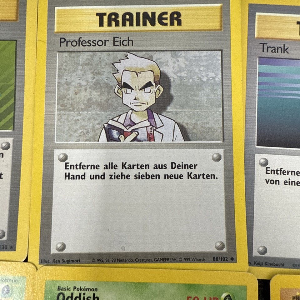 C547 50 Pokemon Konvolut U.A. Basis Set Deutsch Dschungel Pro. Eich ...