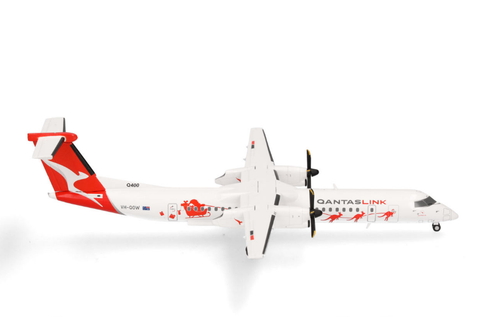 1:200 Herpa QANTASLINK Bombardier Dash 8 Plane Aircraft Diecast ...