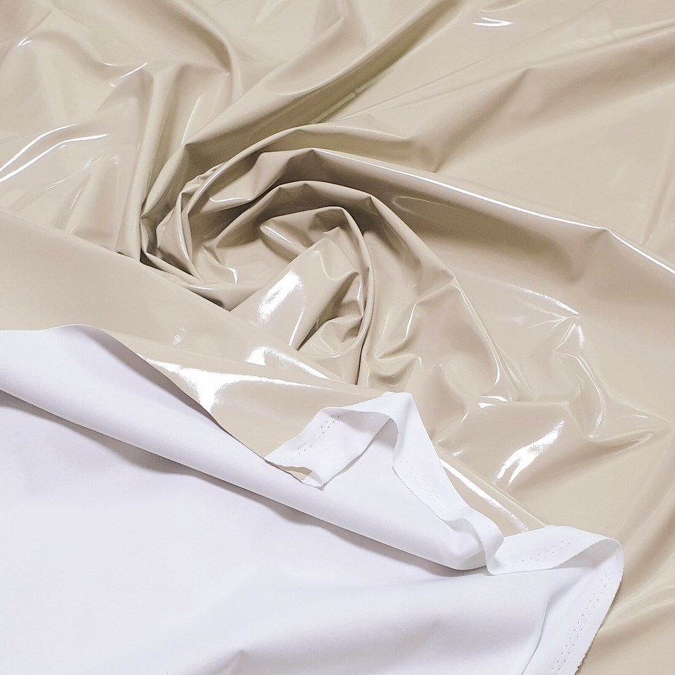 SHINY HIGH GLOSS PVC STRETCH RUBBER VINYL PLEATHER GOTH FETISH CLOTH ...