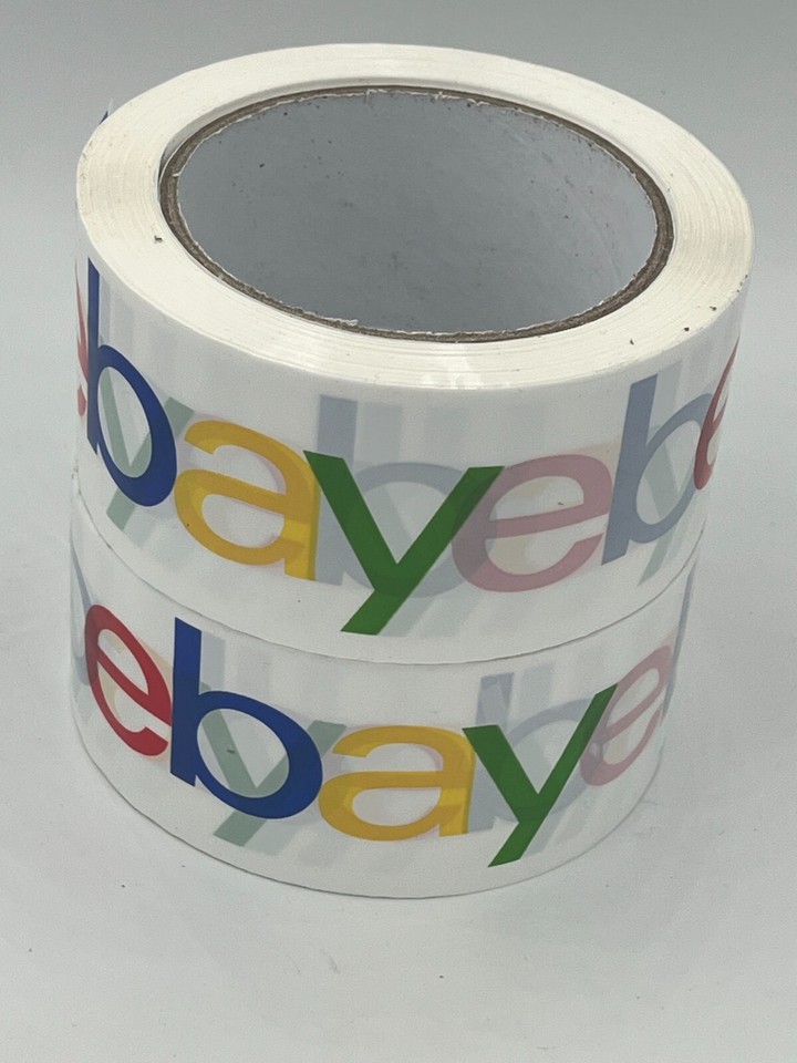 2 Roll Official eBay Branded Packaging Packing Carton Tape 2" x 75 yds ...