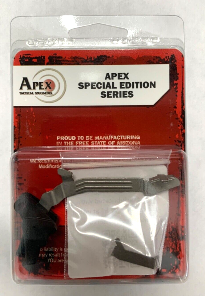 Apex Tactical 102-P117-BLK Polymer Glock 43 43x 48 Trigger with Bar ...
