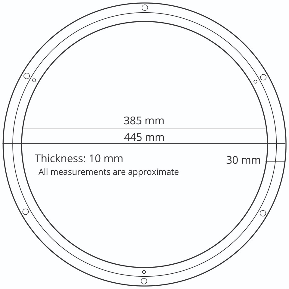 18" INCH 445MM LARGE LAZY SUSAN ROTATING ALUMINIUM TURNTABLE BEARING ...