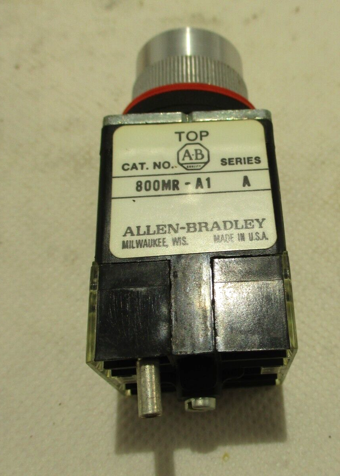 NEW ALLEN-BRADLEY 800MR-A1B SER C FLUSH HEAD PUSH BUTTON GREEN | eBay