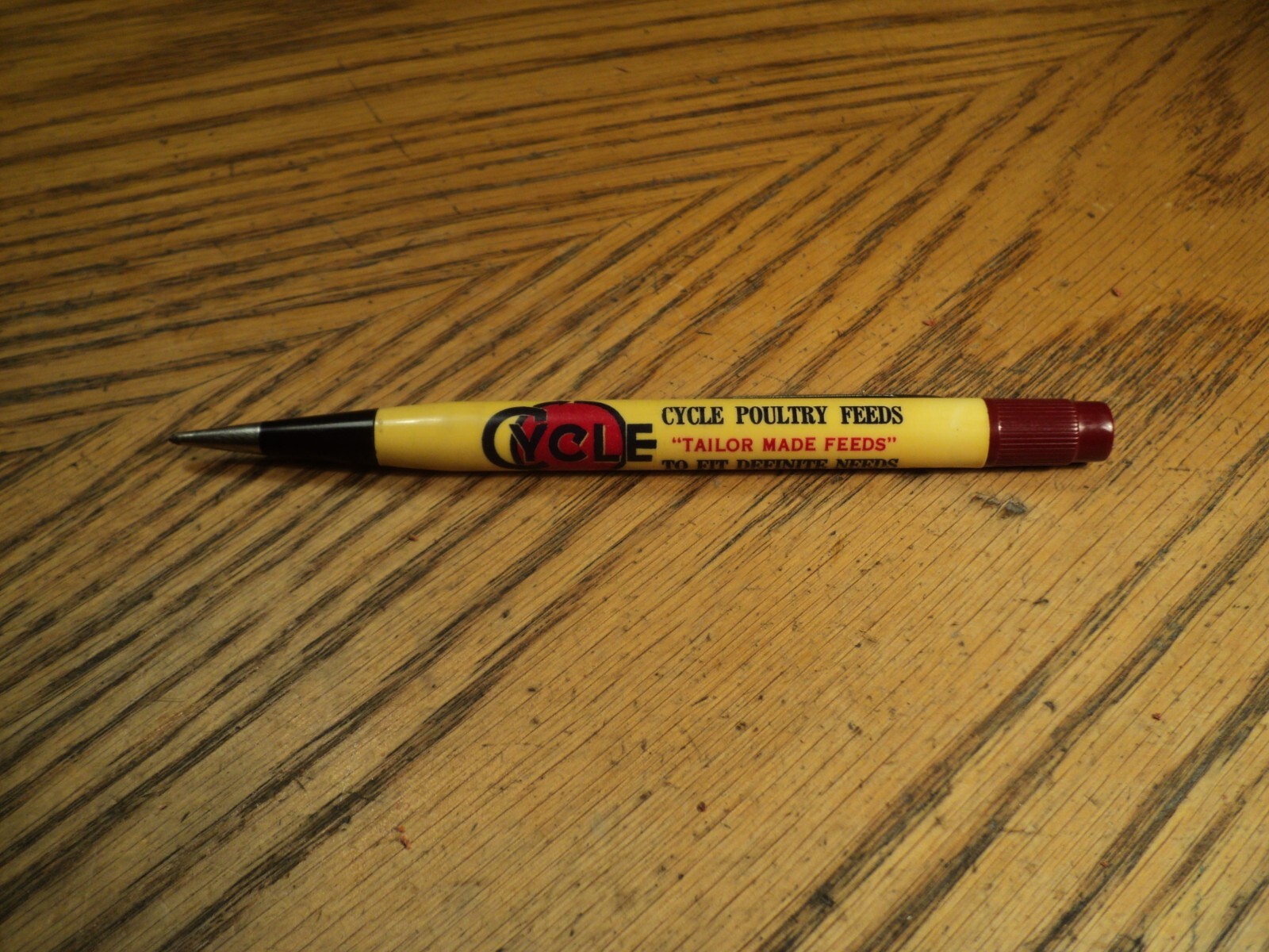Vintage Autopoint Mechanical Pencil Cycle Poultry Feeds 5-1/8" Long USA ...