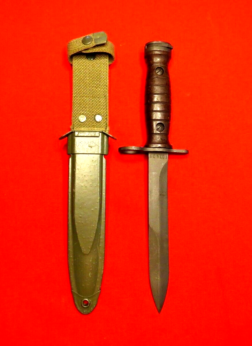 RARE ORIGINAL ITALIAN BM59 BAYONET WITH USGI SCABBARD | eBay