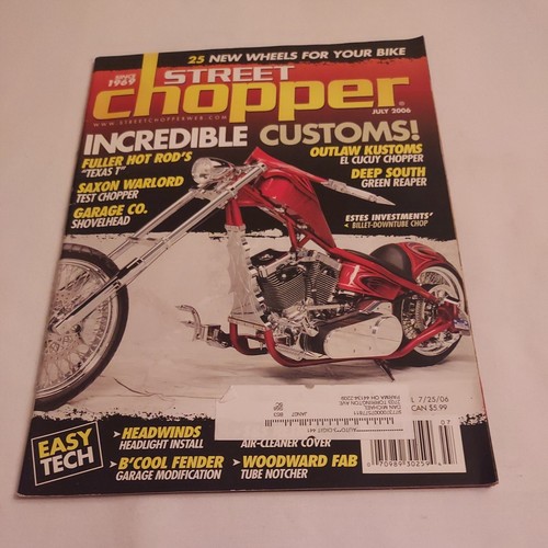2006 July, Street Chopper Magazine, Incredible Customs (MH271) | eBay