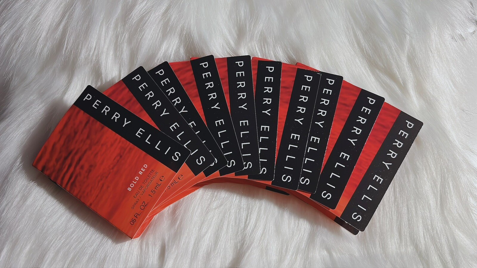 Perry Ellis-“Bold Red”EDT- SAMPLE Spray Vial .05 fl oz / 1.5ml NEW!(10 ...