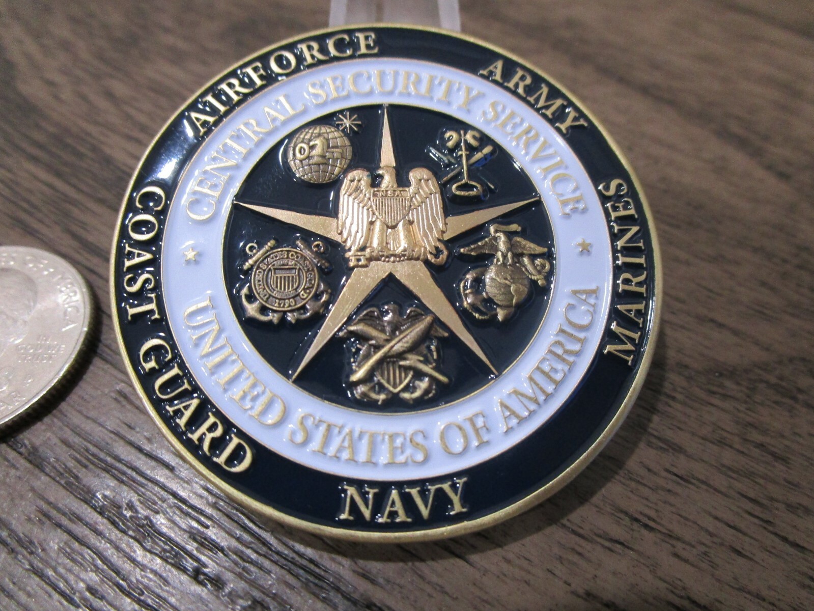 NSA Army USAF USN USMC USCG Cyber Operations Directors Challenge Coin ...