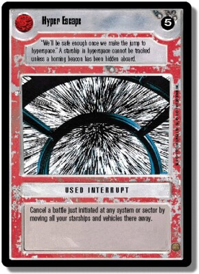 SWCCG: Hyper Escape [Ungraded] Premiere SW Star Wars CCG Decipher | eBay